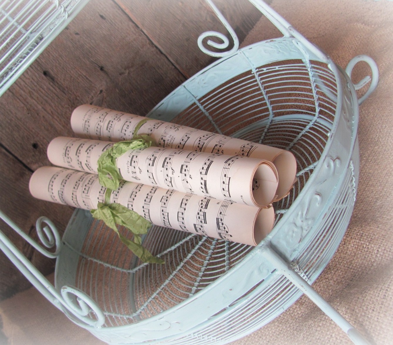 My Shabby Chateau: French Farmhouse Inspired Tiered Wire Basket