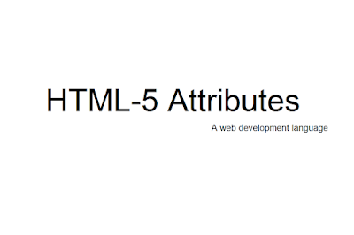 HTML-5 Attributes - Guidater