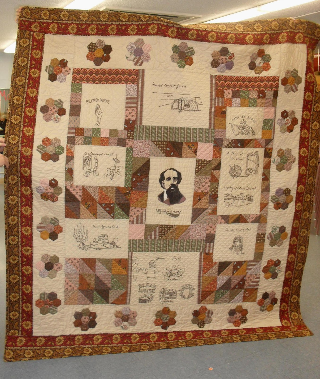The Literate Quilter: Resistance Writer Charles Dickens