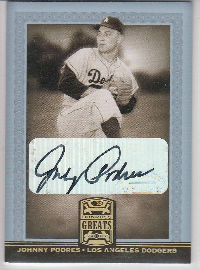 Dodgers Blue Heaven: A Collection of Johnny Podres Autographed Baseball ...