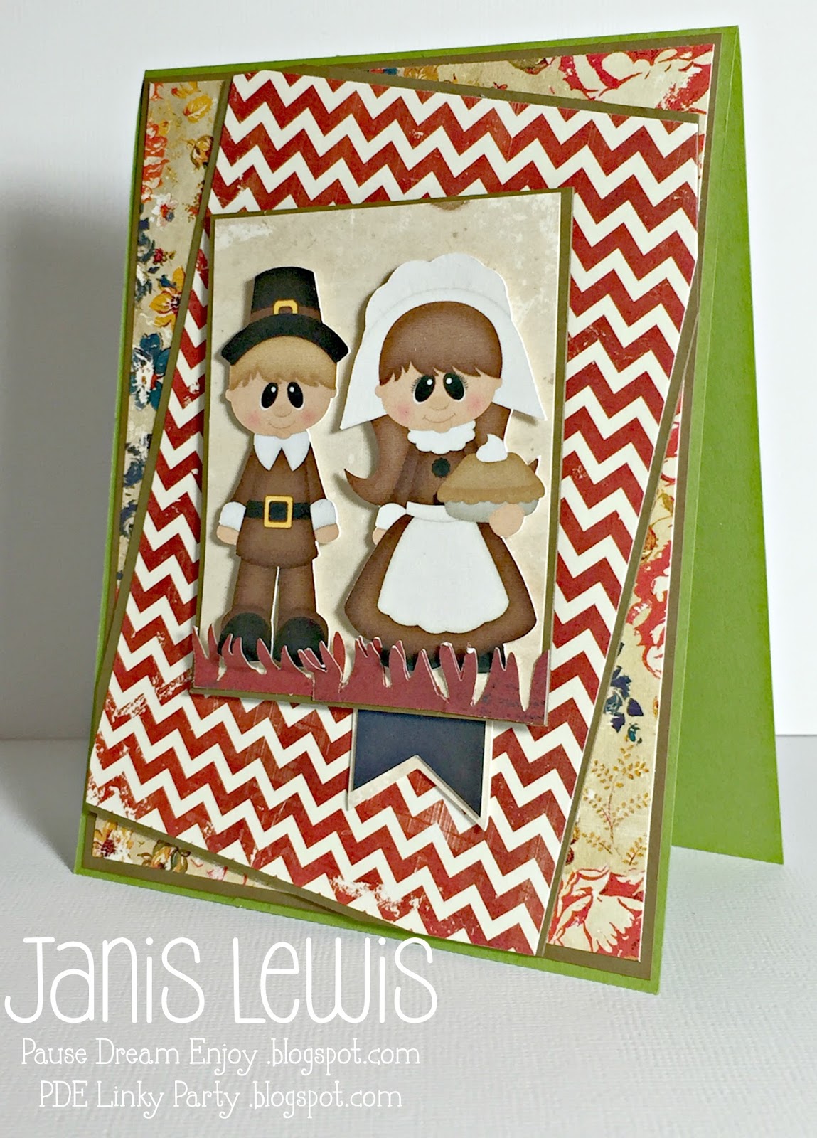 Pause Dream Enjoy: Thanksgiving Pilgrims Card