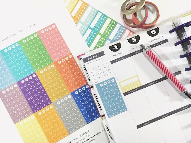 five sixteenths blog: Free Printable Social Media Tracking Stickers