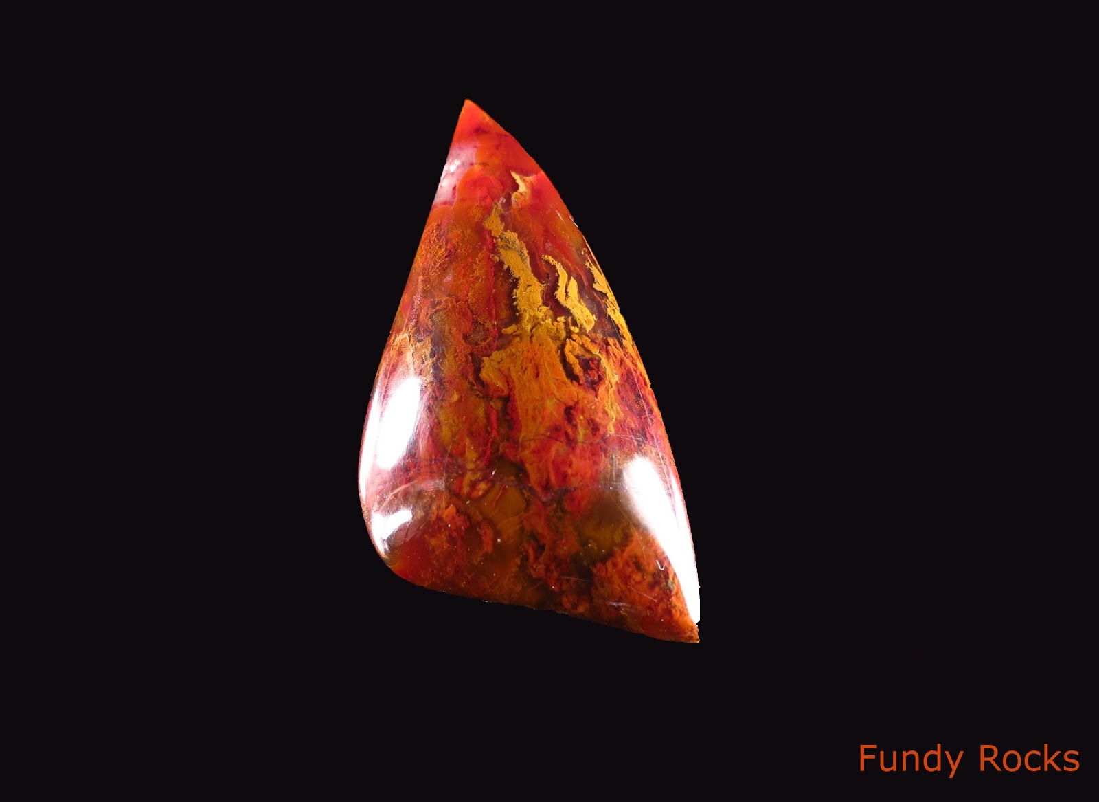 Fundy Rocks Journal: The King of Fundy Agates: Golden Flame Agate.