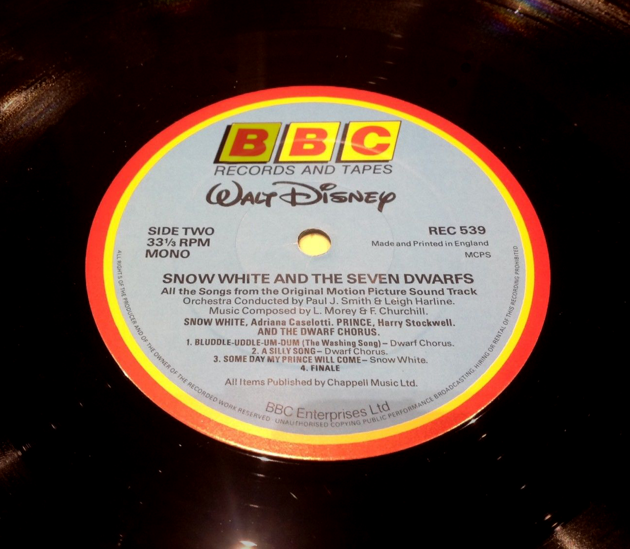 Filmic Light - Snow White Archive: 1984 'Snow White' Soundtrack BBC ...