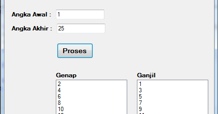 Contoh Program Looping Sederhana Visual Basic - My Education Work