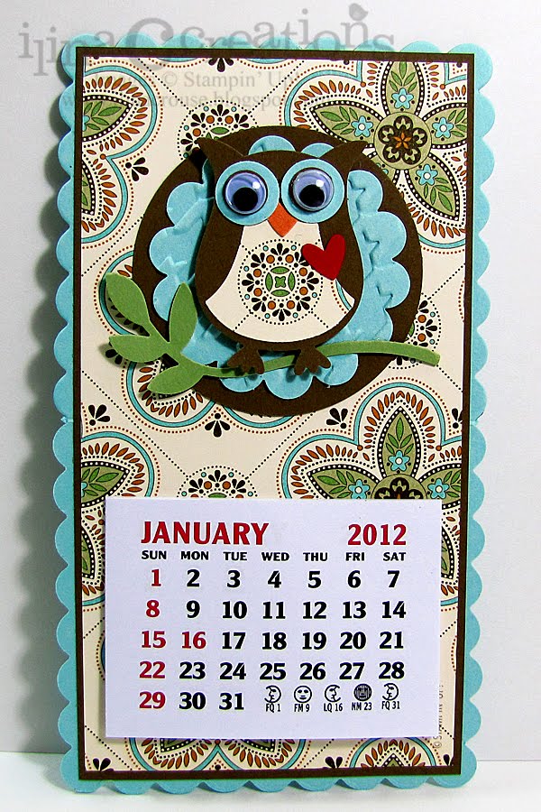 Owl Fridge Magnet Calendars