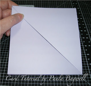 Paula's Space: Tutorial - a Square-Triangle Tri-Fold Card.... (an ...