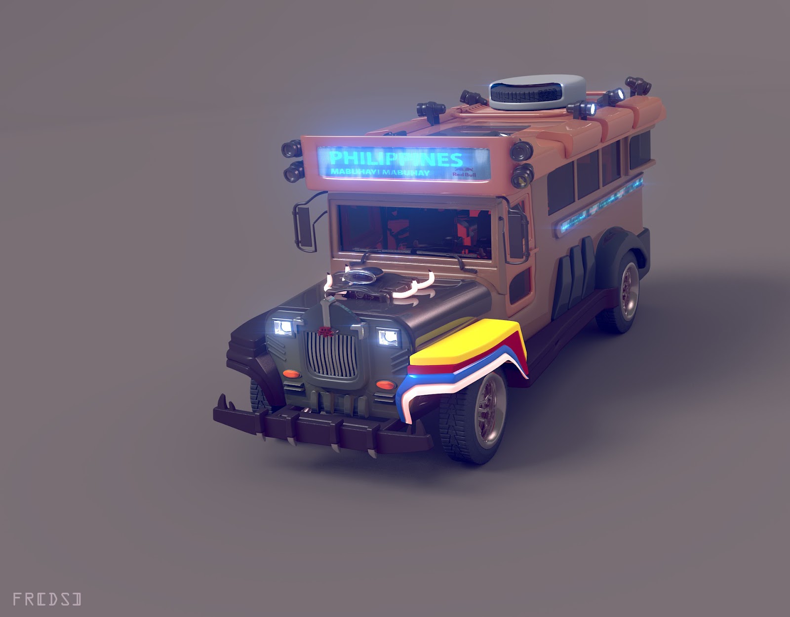 Jeepney philippines - 3D model by FRDS (@FDS_08) [ecb0b3b] - Sketchfab