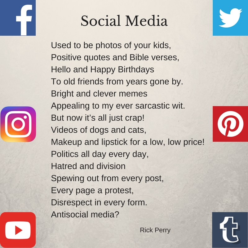 A Writer's Life: Social Media, Poems for the Tired and Weary