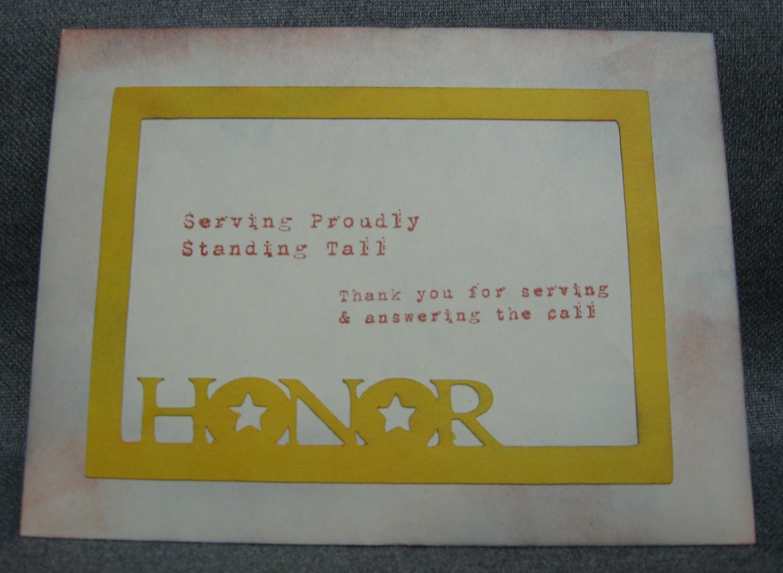 Military Appreciation Envelope