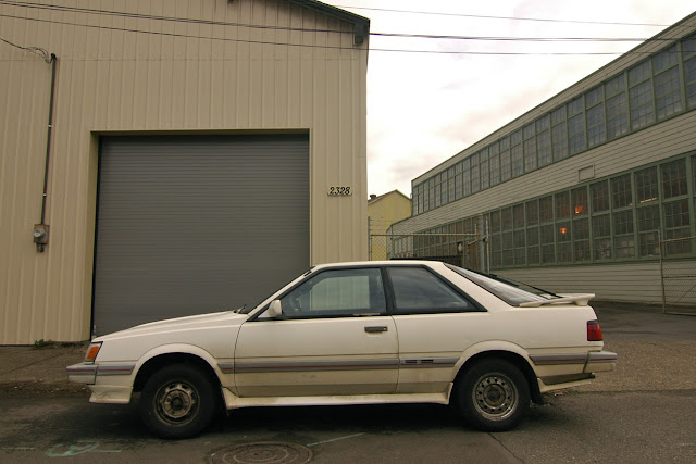 OLD PARKED CARS.: 1987 Subaru RX Turbo.