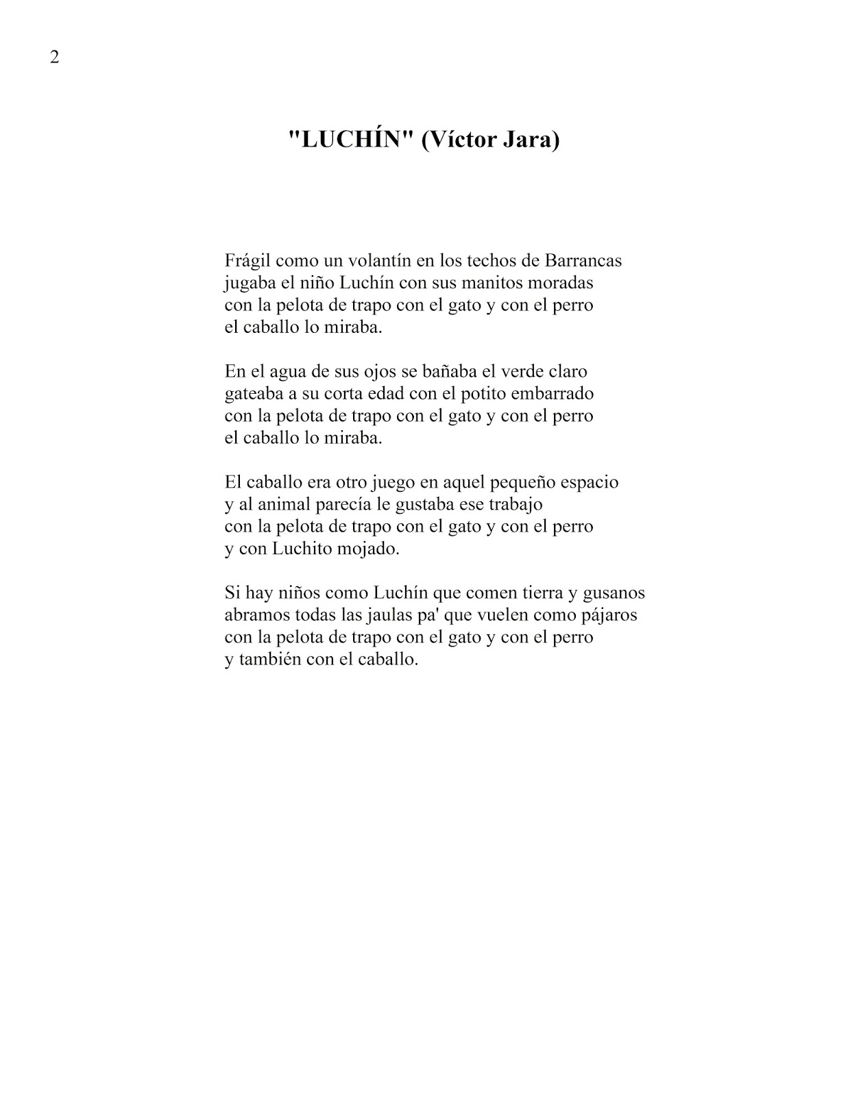 El Profe de Música: 5º Básico"LUCHÍN" (VÍCTOR JARA)