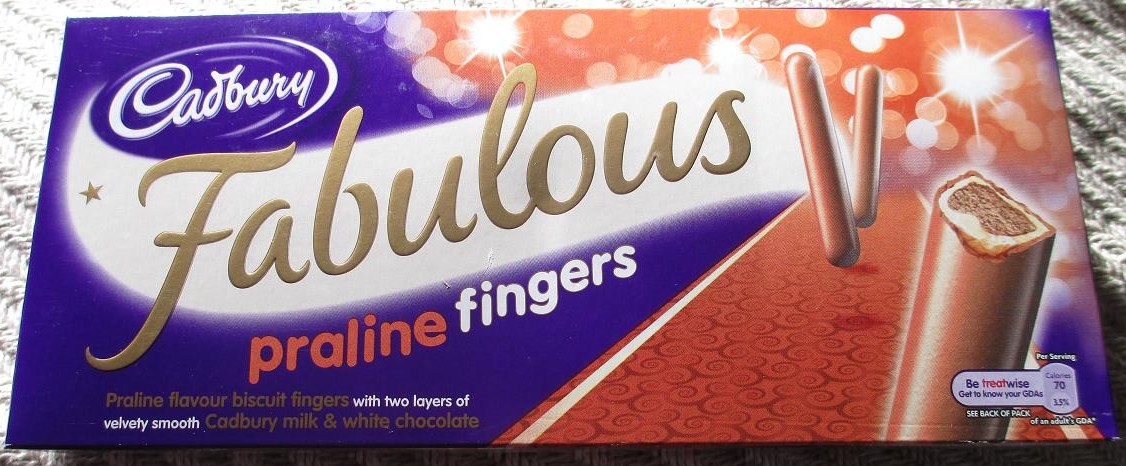 FOODSTUFF FINDS: Cadbury – Fabulous Praline Fingers (Sainsburys) [By ...