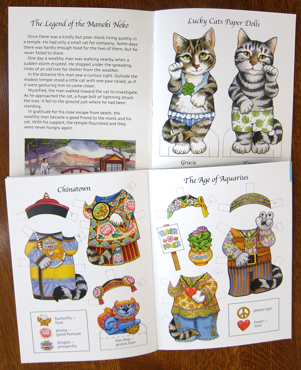 Cat and DOG Chat With Caren: Lucky Cats Paper Dolls-Maneki Neko-by ...
