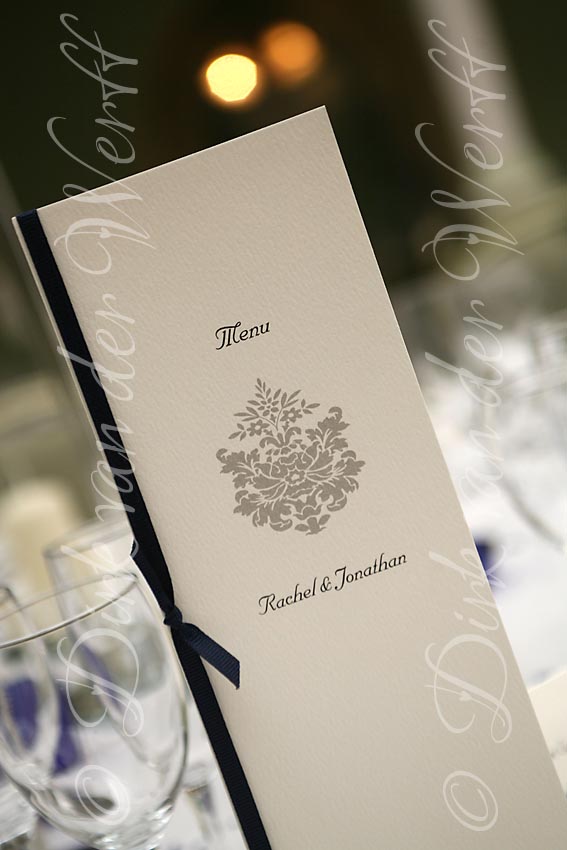 THE BEAUTIFUL WEDDING BREAKFAST MENU AT HEADLAM HALL