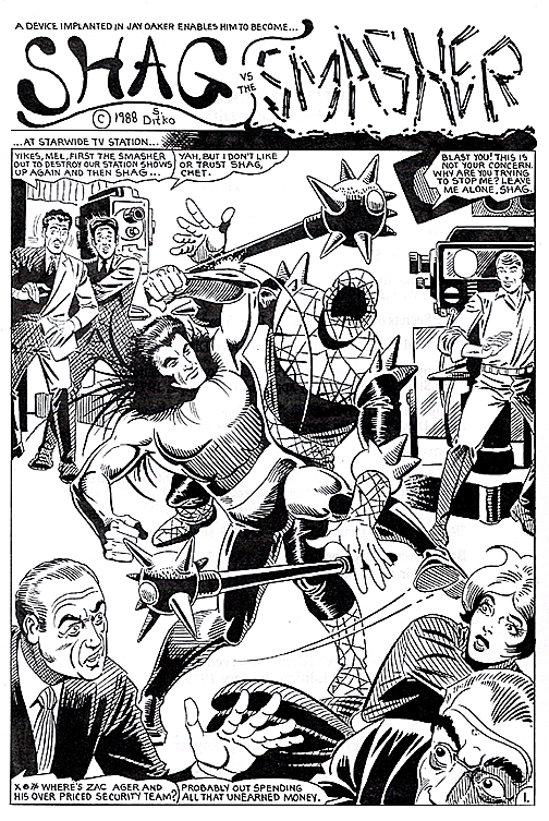 BEACH BUM COMICS : STEVE DITKO'S CREEPY SUPERHERO -- THE SHAG