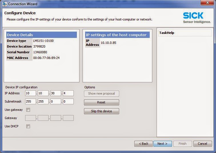 Merubah IP Device LADAR SICK LMS 151 Dengan SOPAS Engineering Tool ...
