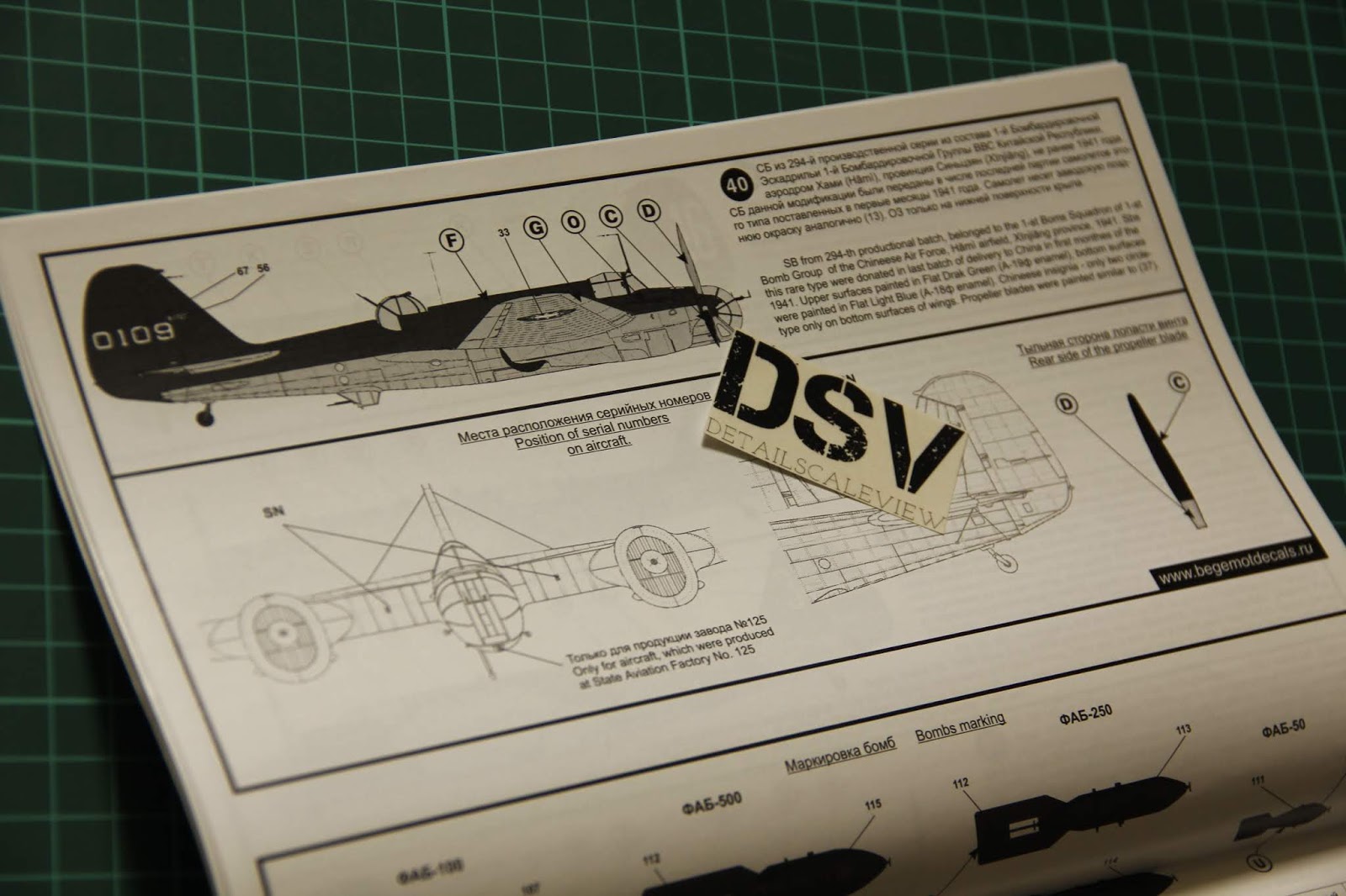 Begemot 1/72 Tupolev SB Family (72-073) - DetailScaleView