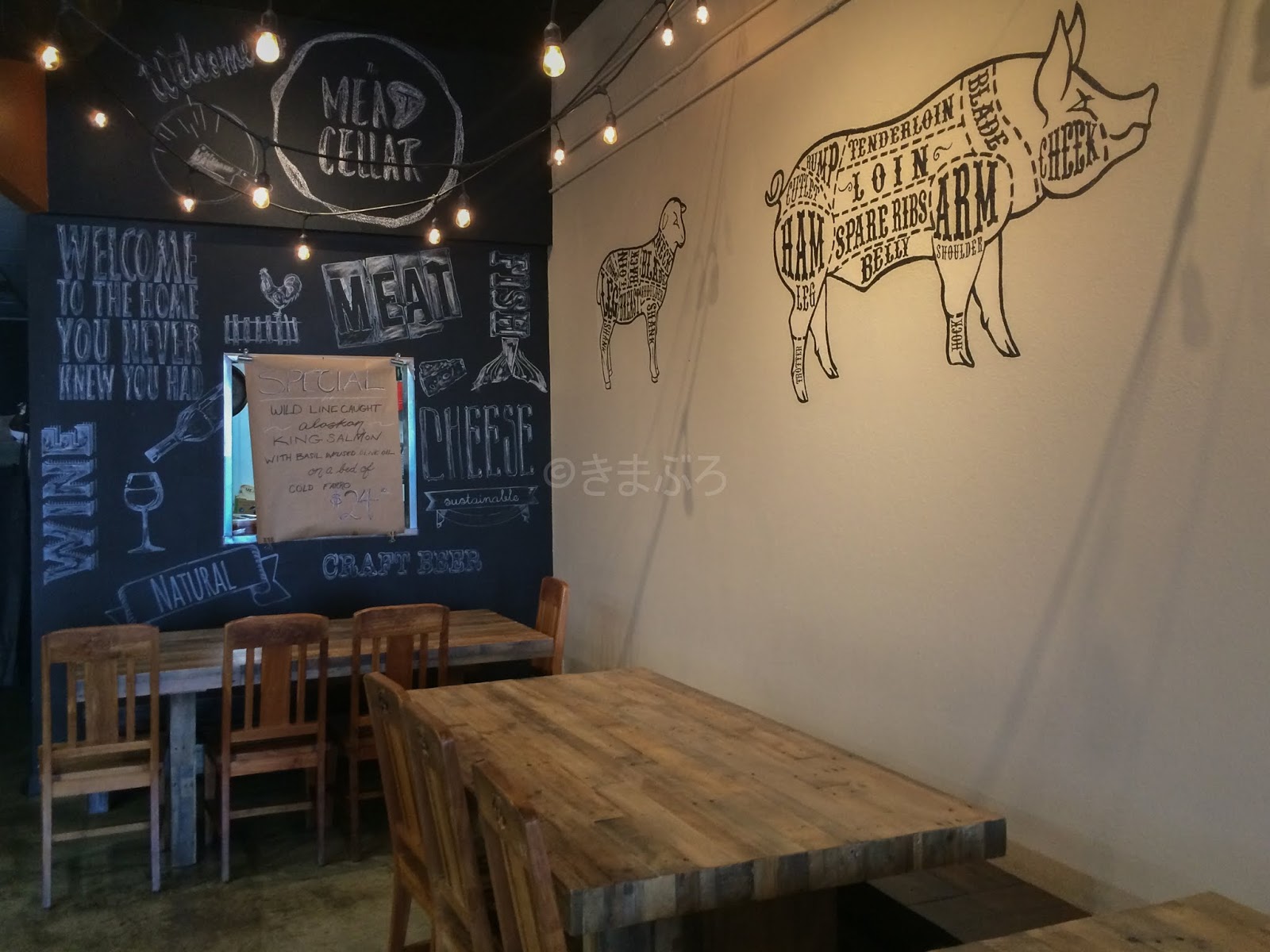 きままにブログ～きまぶろ～: 食事も出来るオシャレなブッチャーショップ、The Meat Cellar