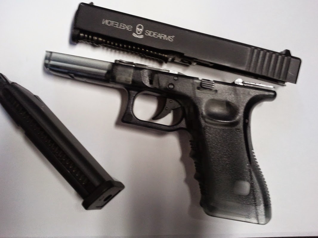 TAG-4 Airsoft: Skeleton Sidearms SS17 (glock 17) Review