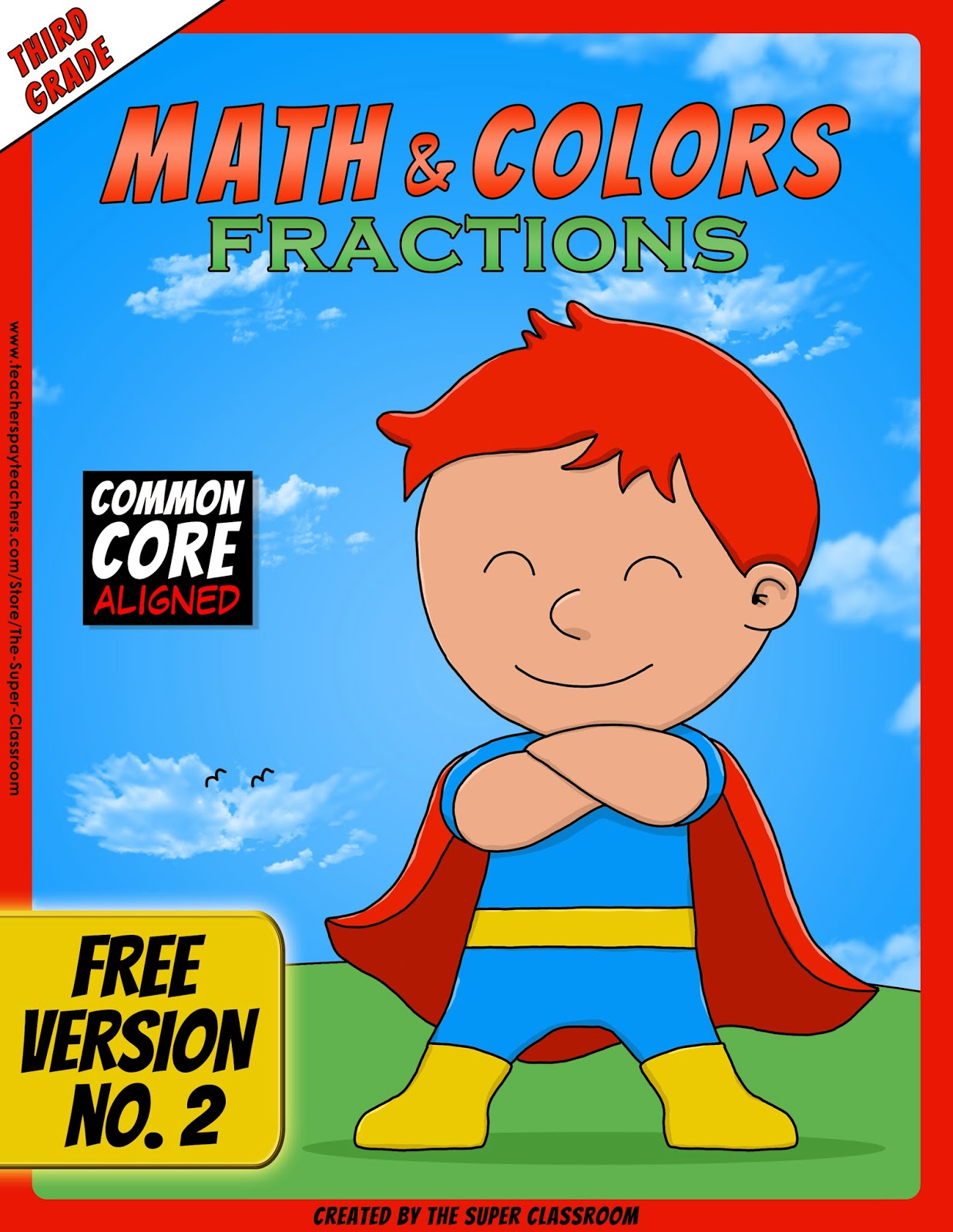 Classroom Freebies Too: Math and Colors – Fractions - FREE VERSION ...