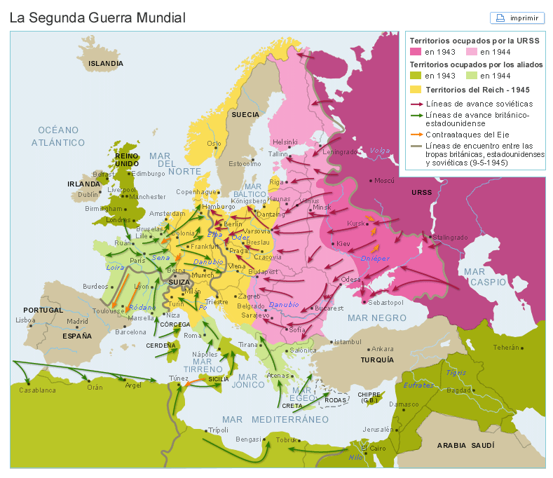 El blog de Paco: Mapa de la 2ª Guerra Mundial El blog de Paco: Mapa de la 2ª Guerra Mundial