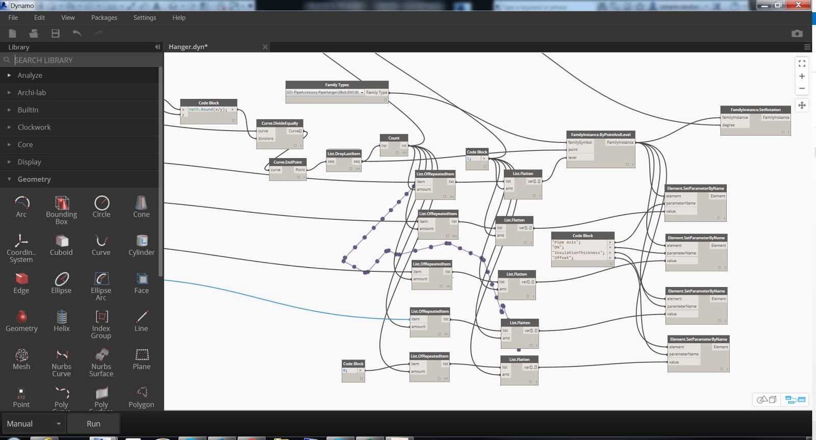 Dynamo for MEP - How to place hangers - part 1