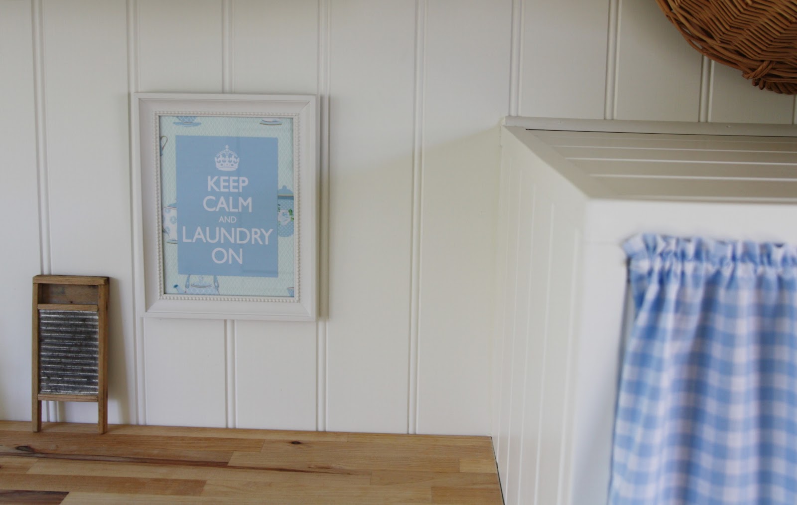Cathrines Kreative Hjørne: Nytt vaskerom 19 - Keep calm and laundry on!