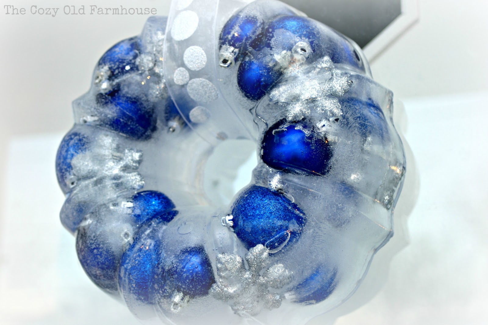 The Cozy Old "Farmhouse": A Winter Ice Wreath {with Tutorial}