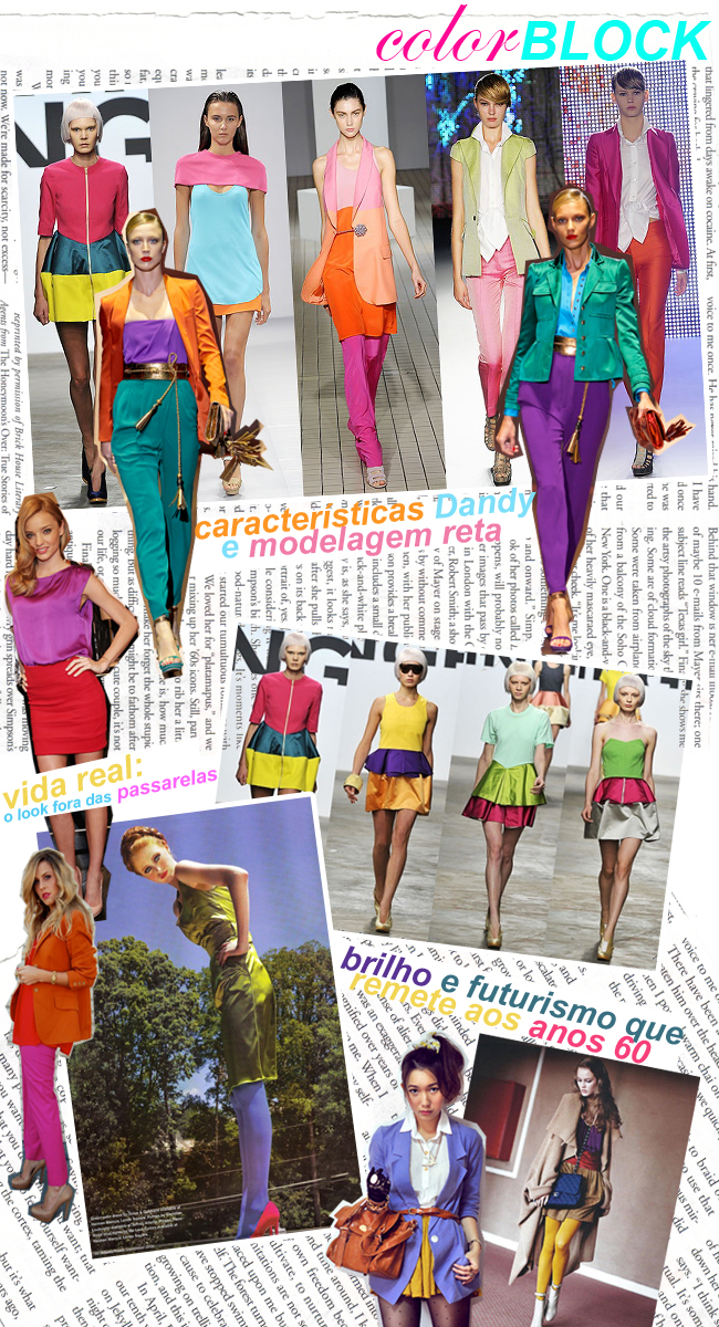 Blog da P I N: A tal da tendência "Color Block"
