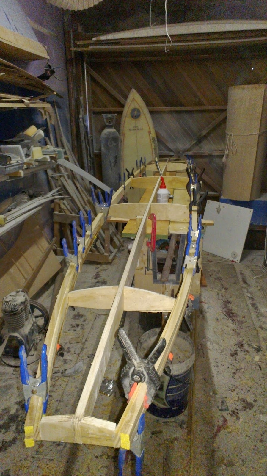 evenflow surfboards: Olo surfboard build