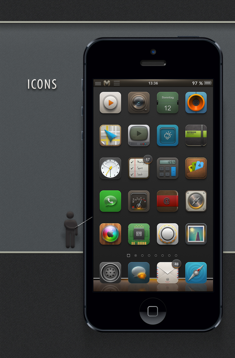 YOLO-TECHNOLOGY: Cydia Winterboard Theme Vorstellung: Motif for iOS by ...