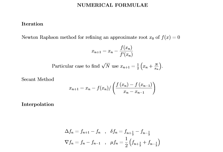 Numerical Formulae ~ Education and Learning based blog