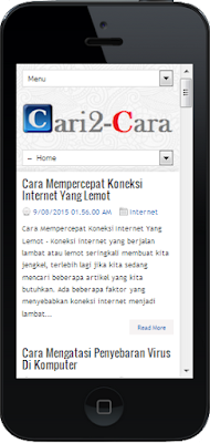 Cara Mengetahui Tampilan Blog Di Berbagai Ukuran Layar HP ~ Cari2-Cara