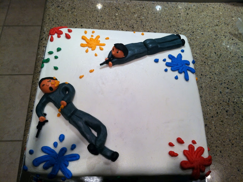 Treat Dreams: Paintball Themed Cake