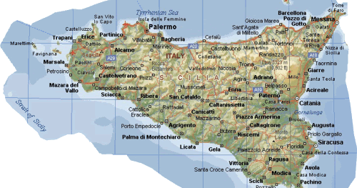 Cartina Sicilia Modica | Cartina