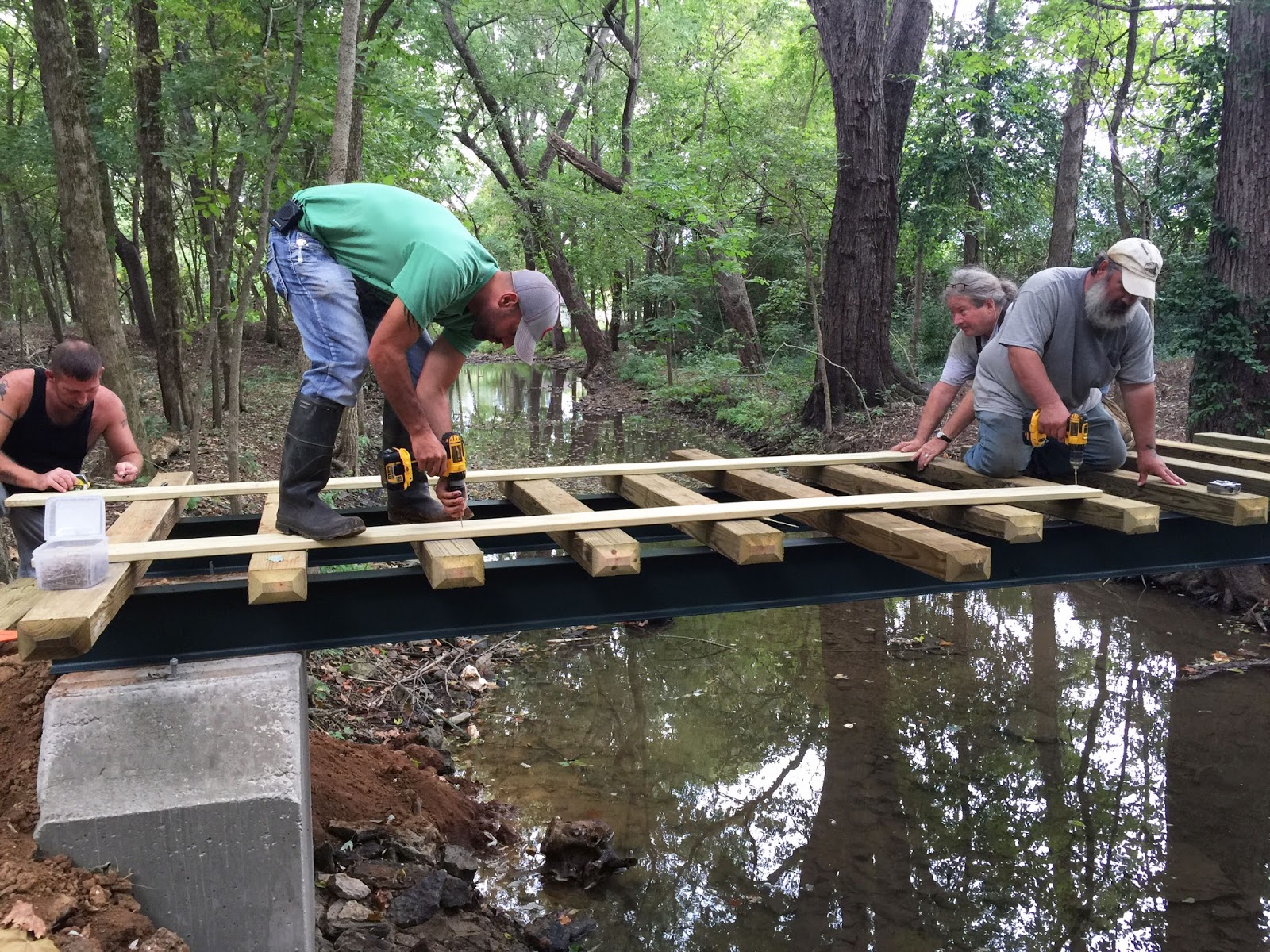 Midway Messenger: Bridge over Lee Branch in park is nearing completion
