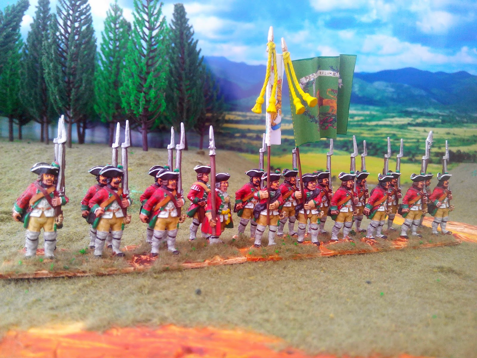 Painting Wargames Figures: Hanoverian Infantry: 9A Sachsen-Gotha