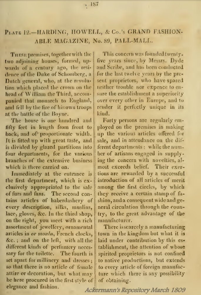 Two Nerdy History Girls: A London Department Store in 1809