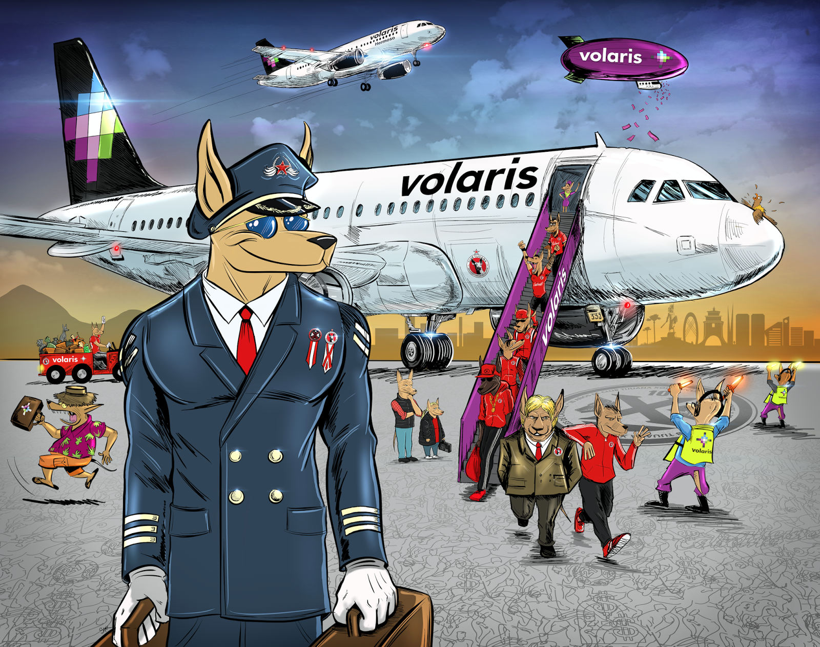 CLUB TIJUANA XOLOITZCUITNLES DE CALIENTE: XOLO MAYOR ILUSTRACION