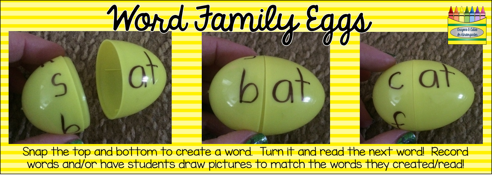 Crayons & Cuties In Kindergarten: Let's Make Learning 'EGG'-citing!