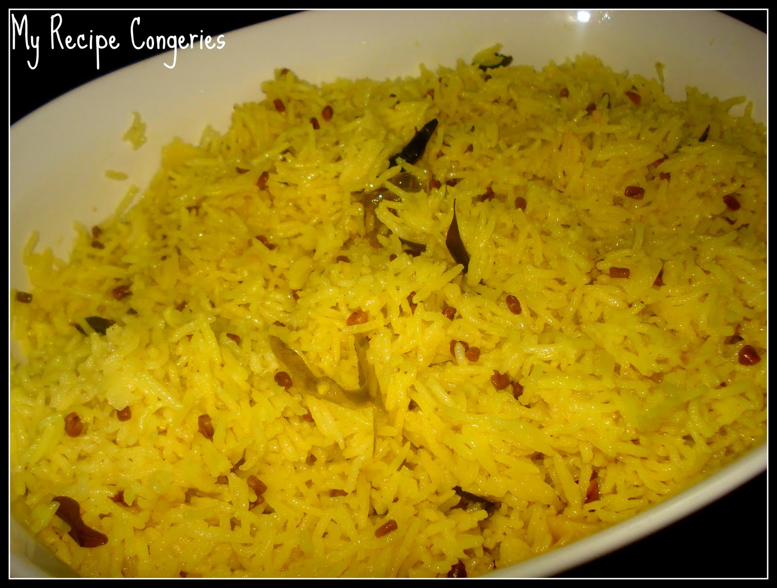 My Recipe Congeries: Vendhaya Saadham / Fenugreek Rice