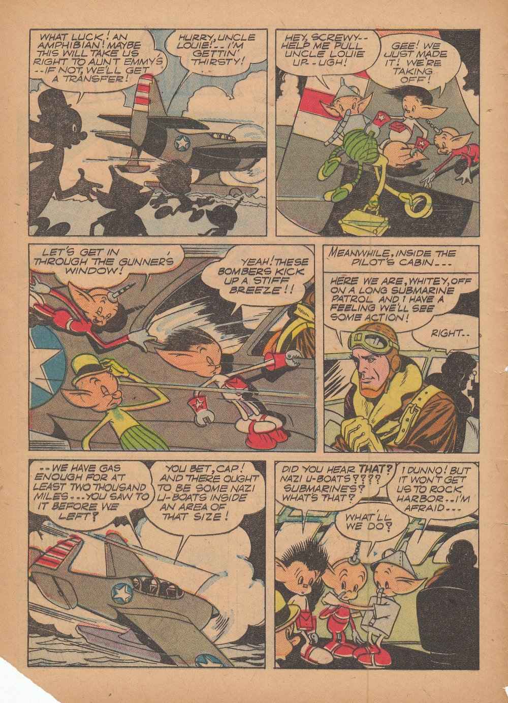 Four-Color Shadows: The Three Little Gremlins-Dan Gormley-1943