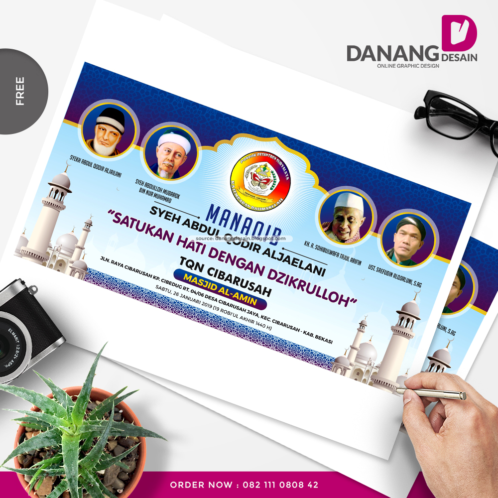 Contoh Desain Banner/Spanduk Manaqib Syaikh Abdul Qodir Al Jaelani ...