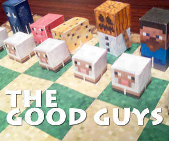 Minecraft Chess Papercraft | Paperized Crafts