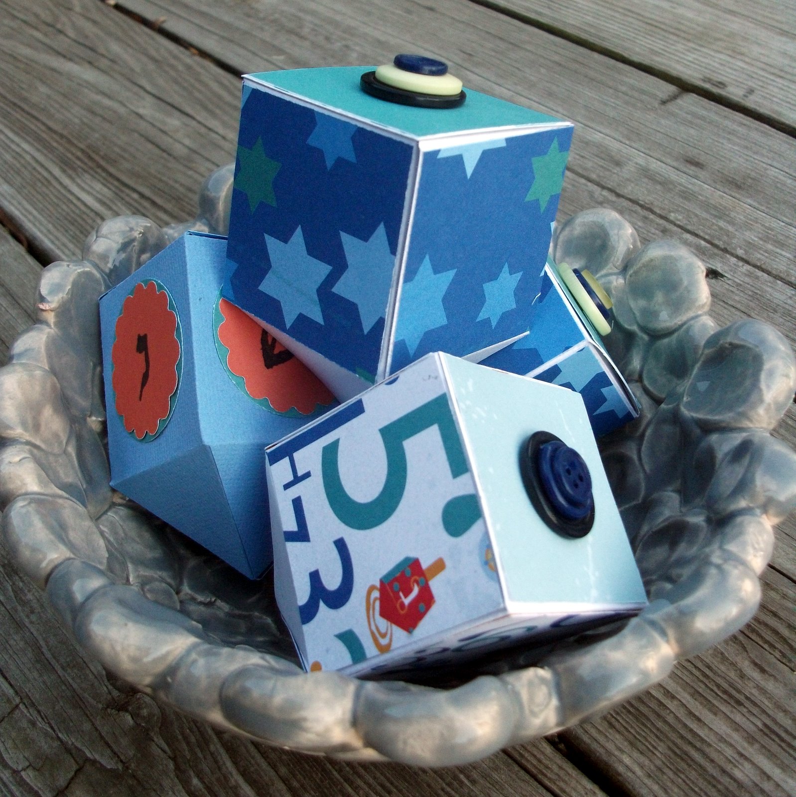 Crafting Jewish Style: Paper dreidels for Hanukkah