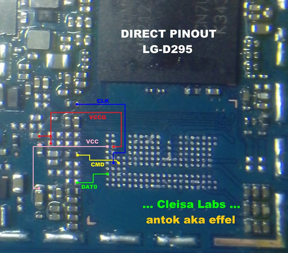 PINOUT DIRECT EMMC LG ( ISP ) | W i n k GSM