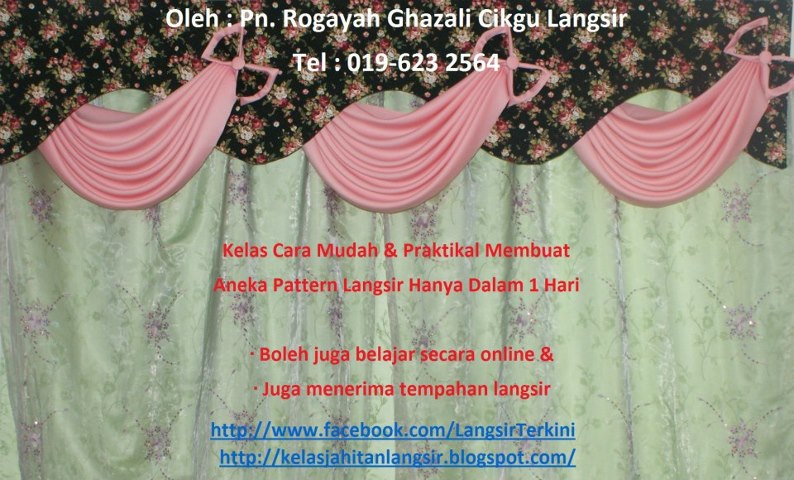 Klik disini utk melihat banyak lagi pattern langsir terkini