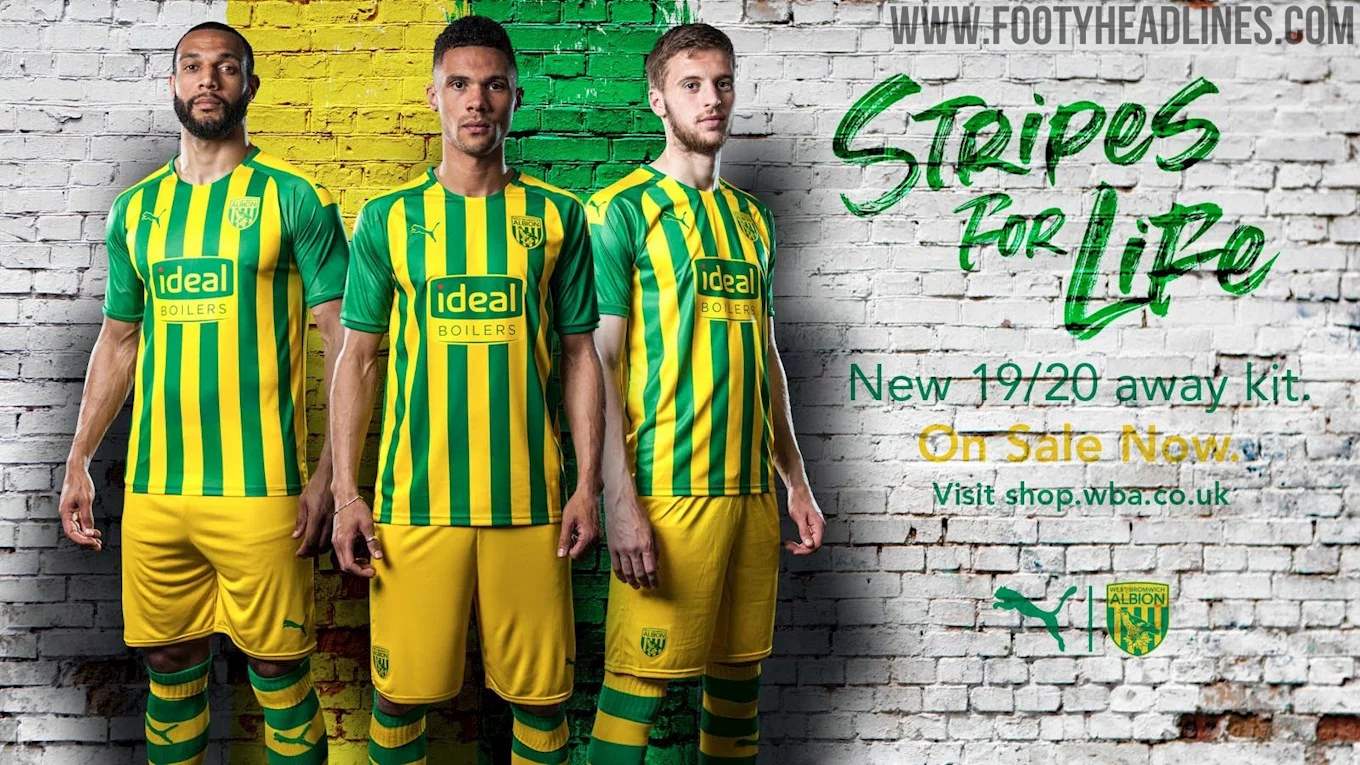 West Bromwich Albion 19-20 Away Kit Released - Footy Headlines