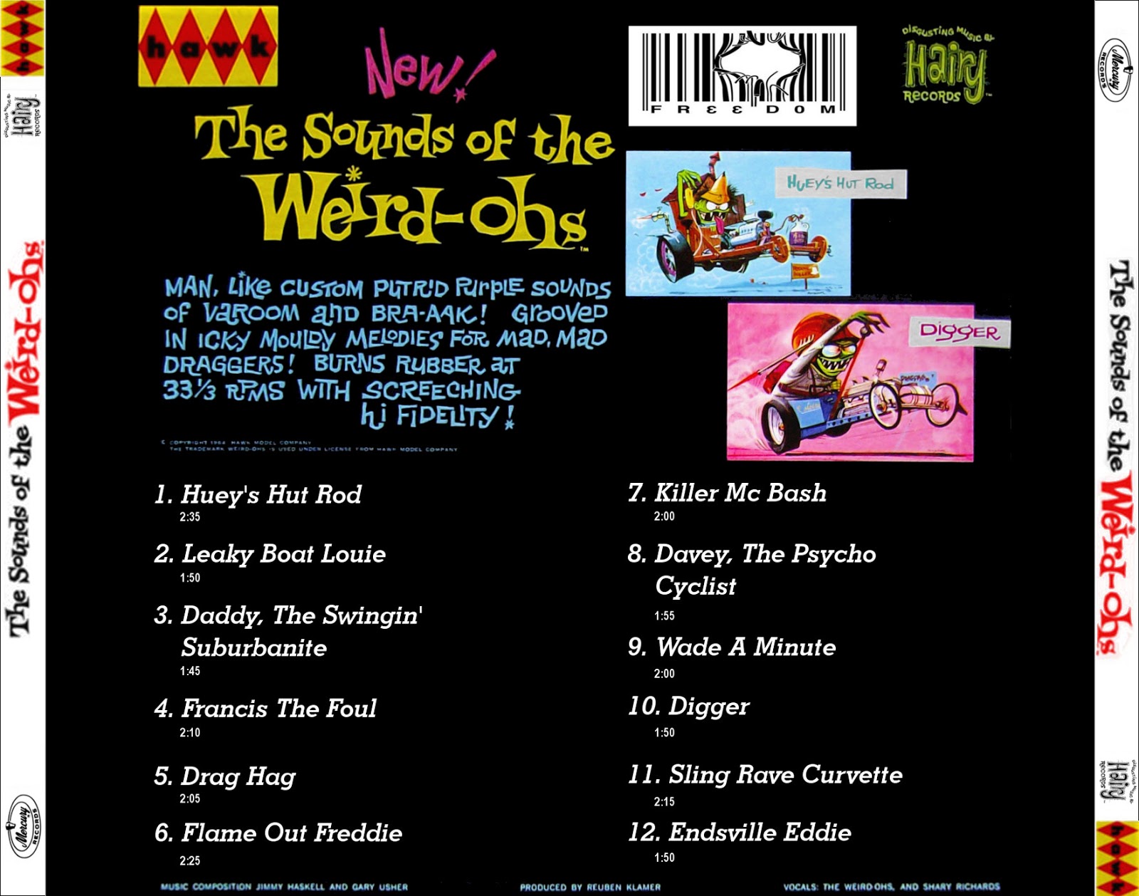 CD Artwork: Sounds of the Weird-Ohs | Weird Fantastic Toy Adventures